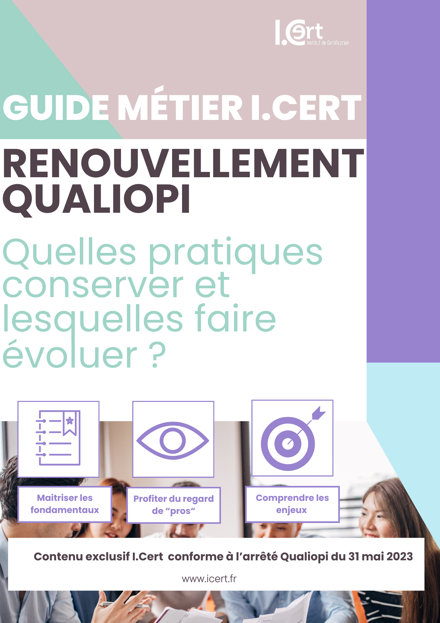 Nos guides métier Qualiopi - I.Cert